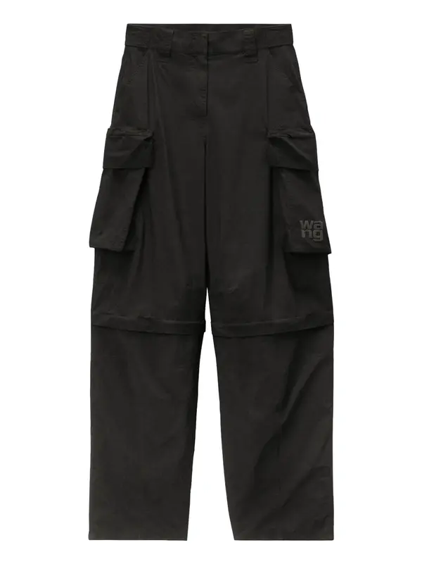 Alexander Wang Panelled Wide-leg Cargo Trousers - Black