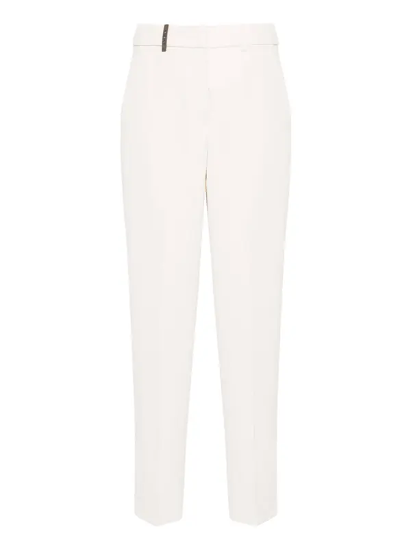 Peserico Straight-leg Tailored Trousers - Neutrals