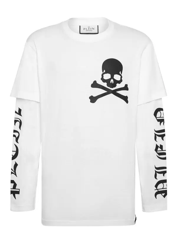 Philipp Plein Skull-print Cotton T-shirt - White