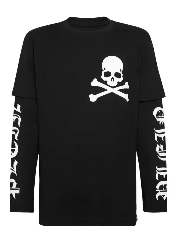 Philipp Plein Skull-print Cotton T-shirt - Black