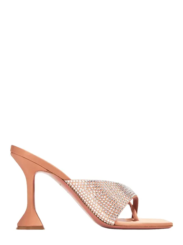 Amina Muaddi 95mm Shiona Crystal-embellished Sandals - Gold