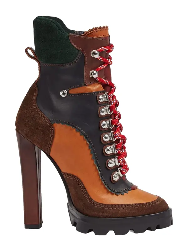 Dsquared2 120mm Round-toe Leather Boots - Brown