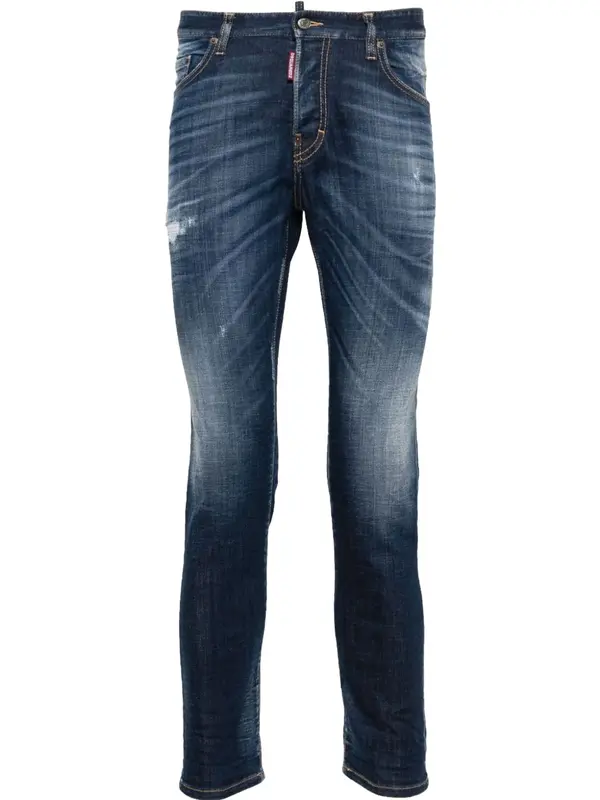 Dsquared2 Distressed Skinny Jeans - Blue