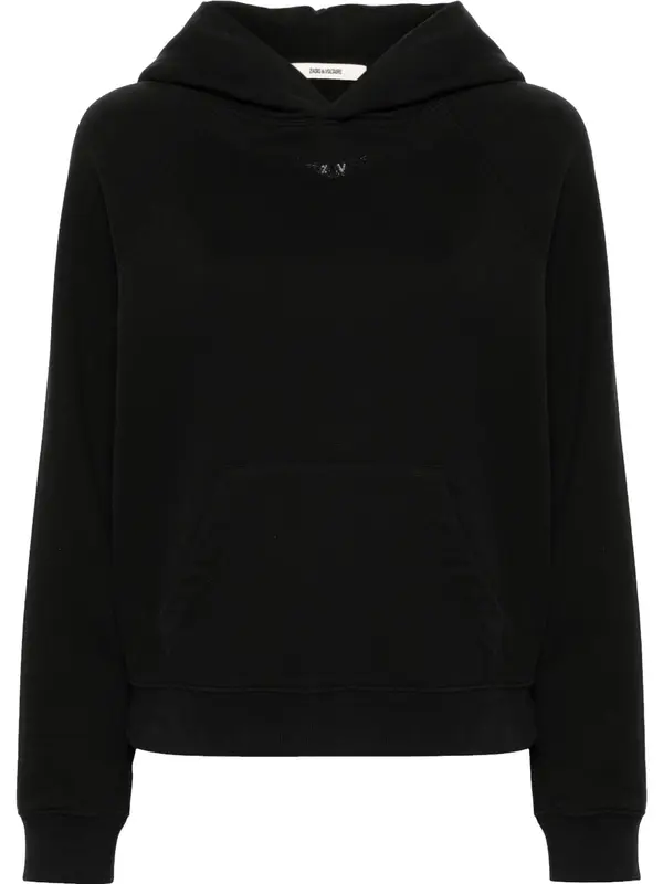 Zadig&Voltaire Georgy Wings-appliqué Hoodie - Black