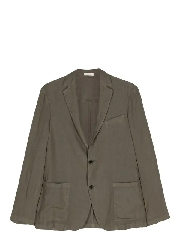 Altea Single-breasted Linen Blazer - Green