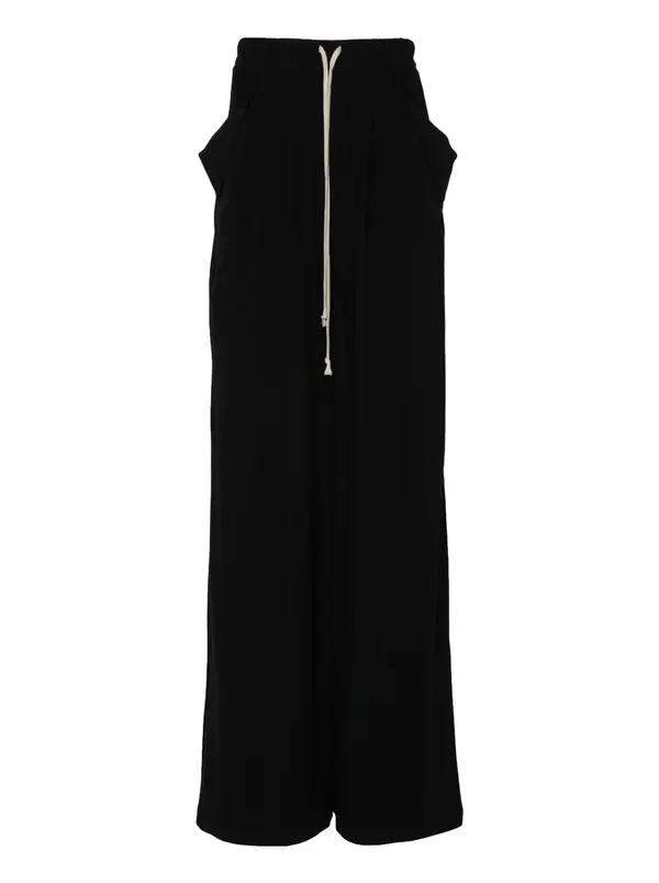Rick Owens Lido Crepe Wide Trousers - Black