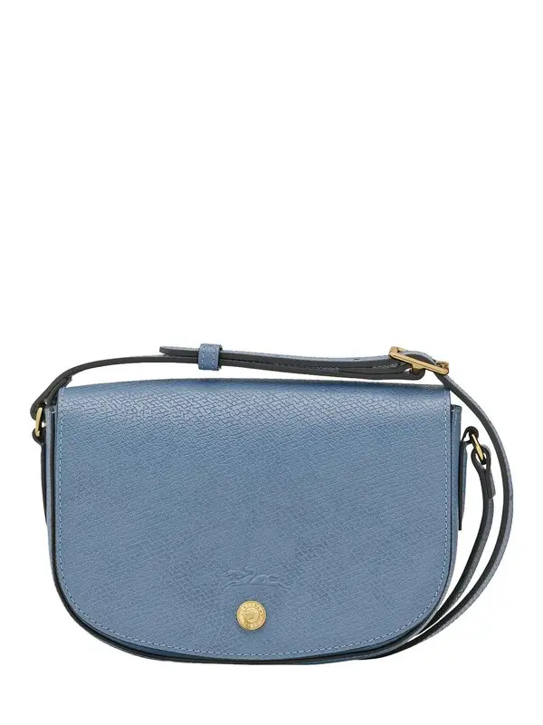 Longchamp Pure Leather Crossbody Bag - Slate