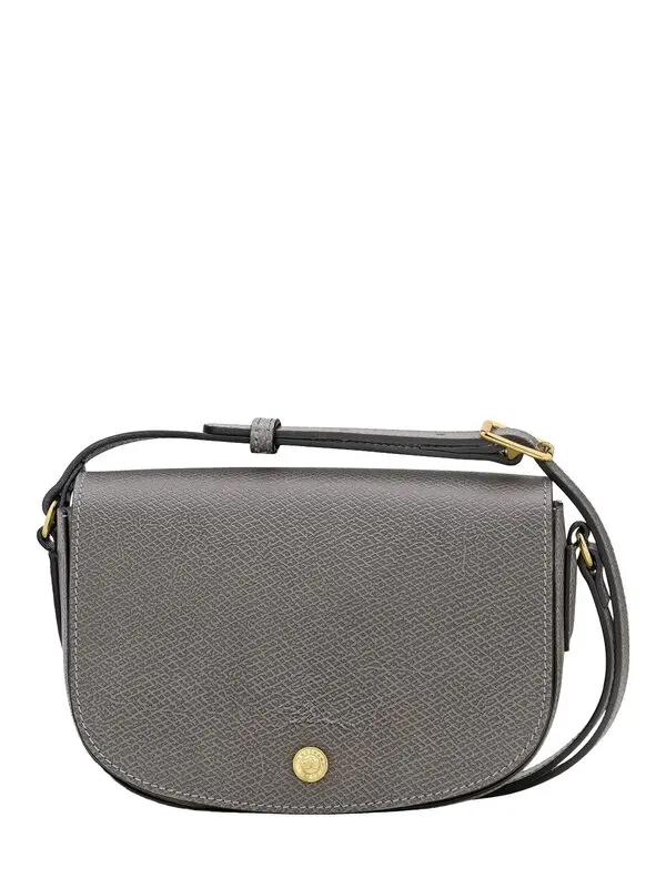 Longchamp Pure Leather Crossbody Bag - Turtledove