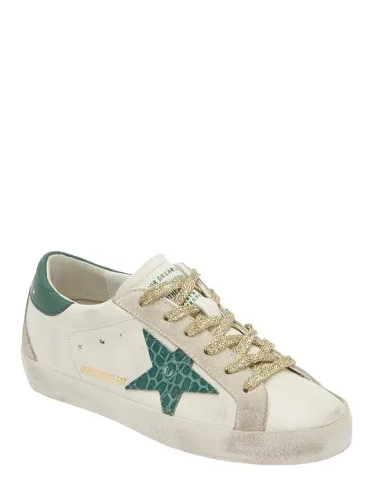 GOLDEN GOOSE Super-star Sneaker - White/dark Green