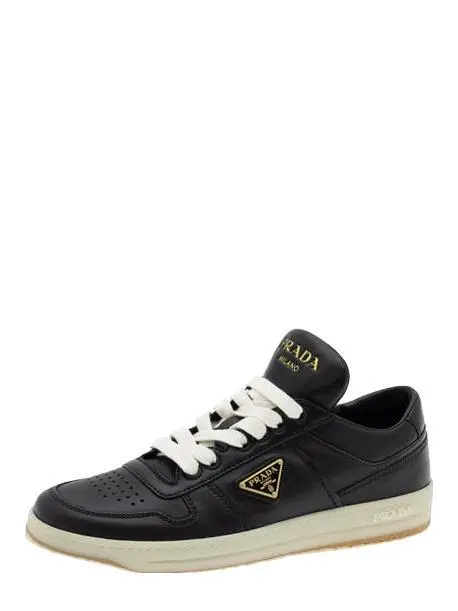Prada Downtown Leather Sneakers - Nero