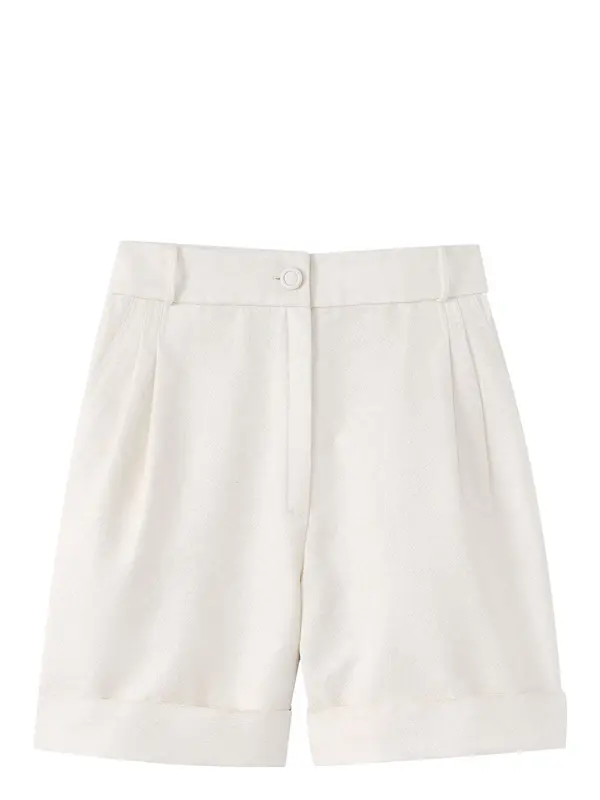 DESTREE Daniel Jacquard Shorts - Neutrals