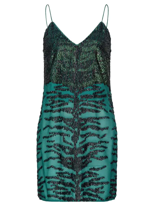 Pinko Narbonne Mini Dress - Green
