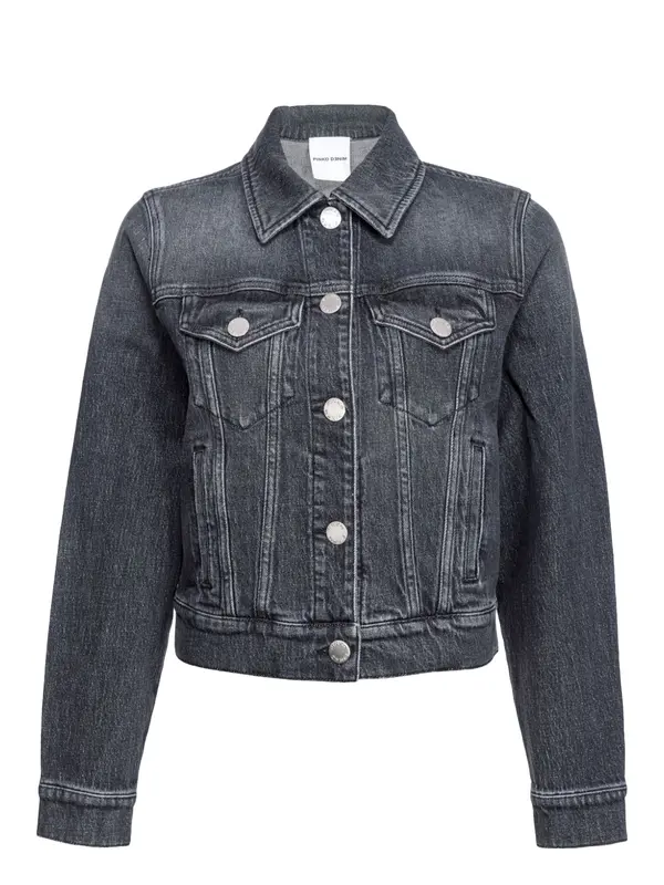 Pinko Buttoned Denim Jacket - Grey