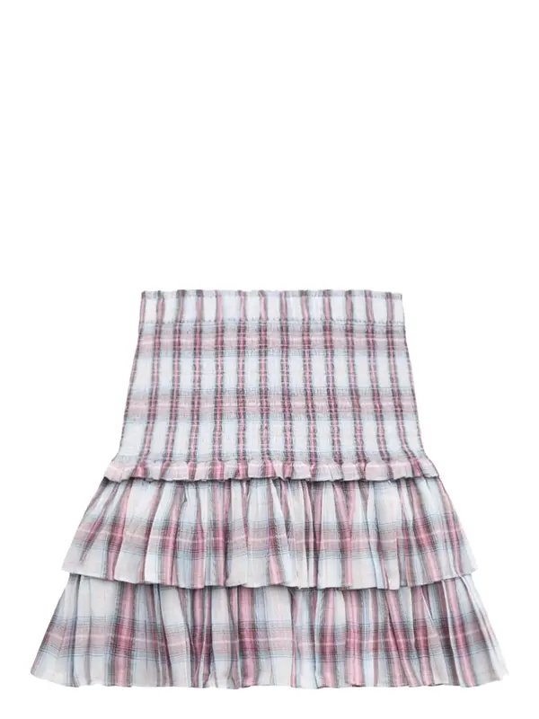 MARANT ETOILE Naomi Tiered Mini Skirt - Pink