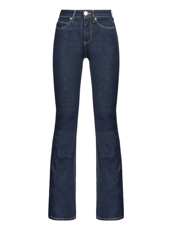 Pinko Flora Cotton-blend Wide Leg Jeans - Blue