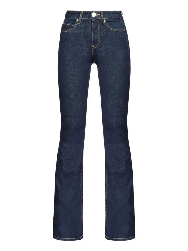 Pinko Flora Cotton-blend Wide Leg Jeans - Blue