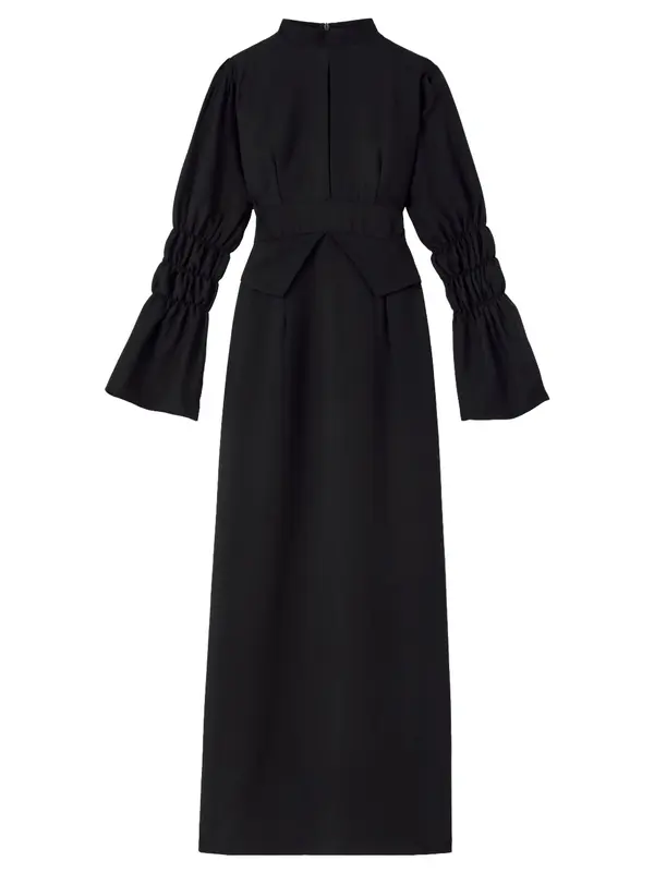 DESTREE Keith Ruched-sleeve Dress - Black