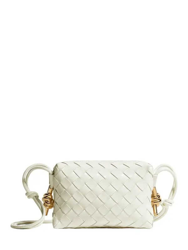 Bottega Veneta Mini Loop Metal Knots - Bone