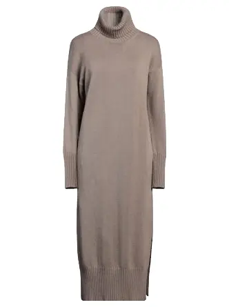 SNOBBY SHEEP Midi Wool-cashmere Bodycon Dress - Beige
