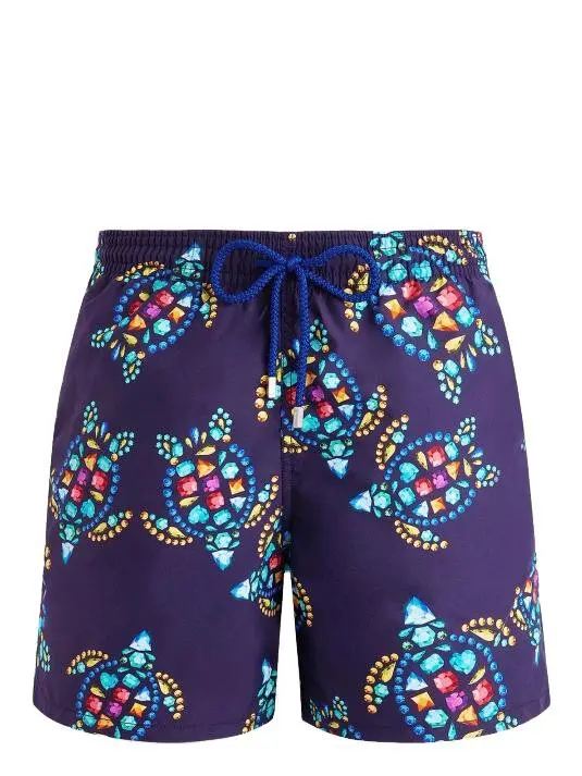 Vilebrequin Vendôme Turtles Cotton Swim Shorts - Navy Multi