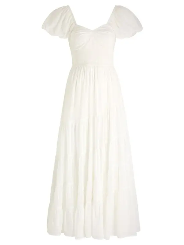 Free People Sundrenched Cotton Maxi Dress - White