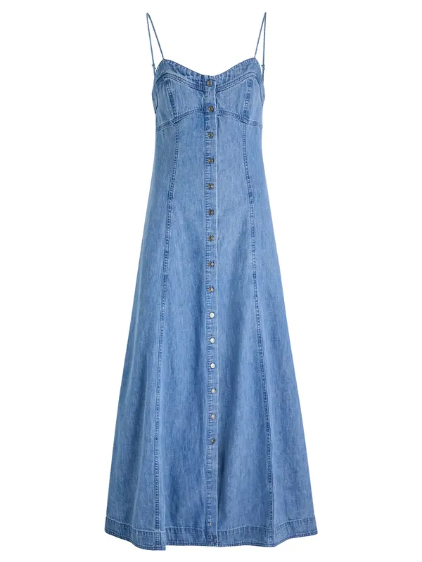 Free People Just Jill Maxi Dress - Denim