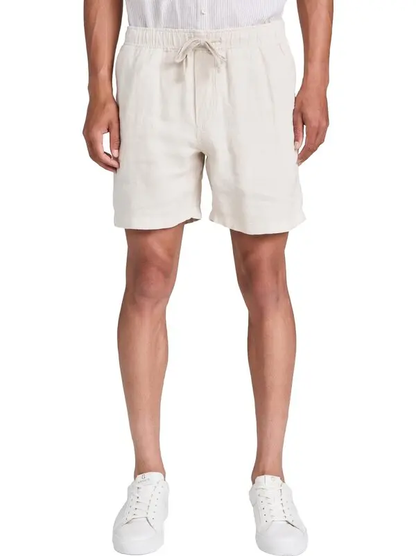 Faherty Brand Essential Linen Drawstring Shorts - Weathered Sand