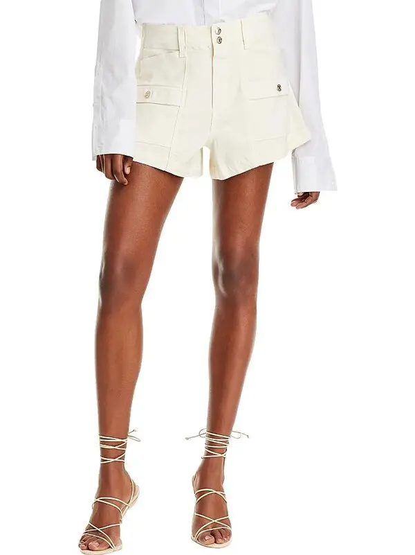 Paige Olivia Cargo Shorts - Quartz Sand
