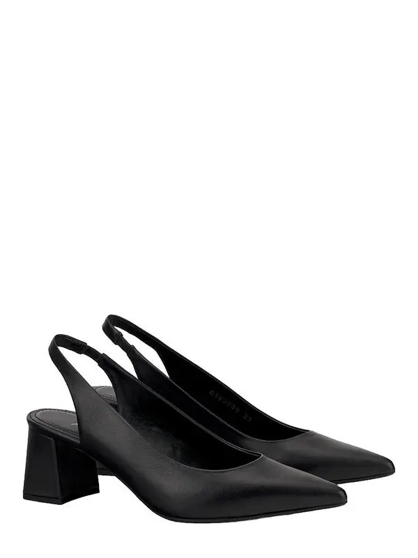 Agl Dodi Pointed Toe Slingback Pumps - Nero