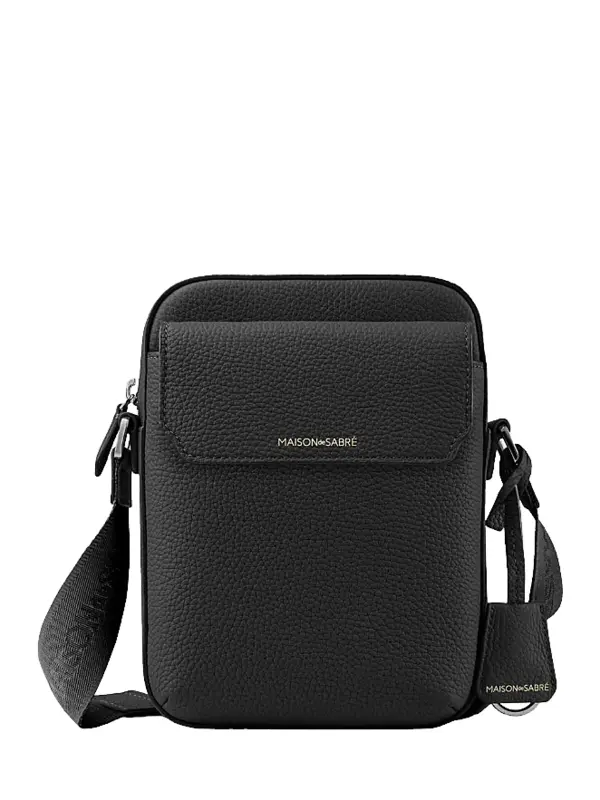 MAISON DE SABRE Small Messenger Bag - Black Caviar