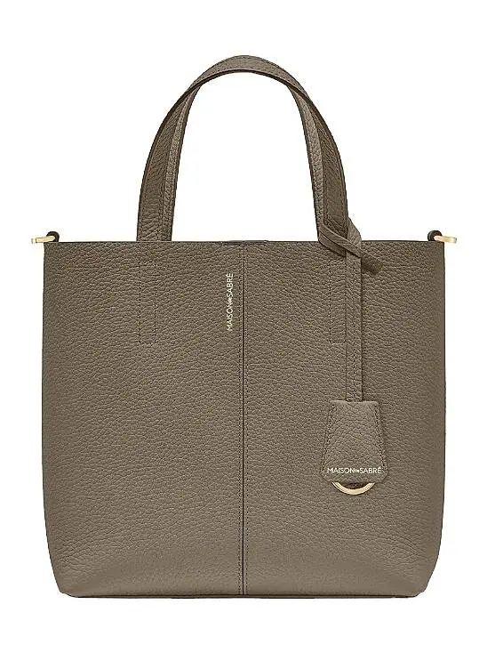 MAISON DE SABRE Leather Soft Tote - Cashmere Matcha
