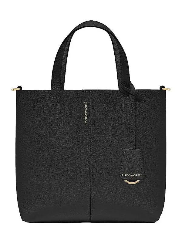 MAISON DE SABRE Small Leather Soft Tote - Rouge Noir