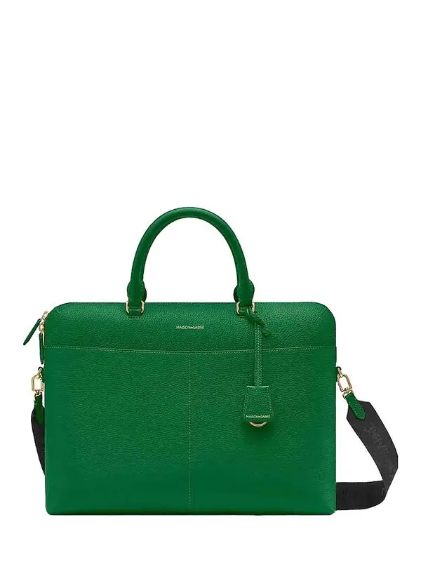MAISON DE SABRE Leather Laptop Bag - Emerald Green