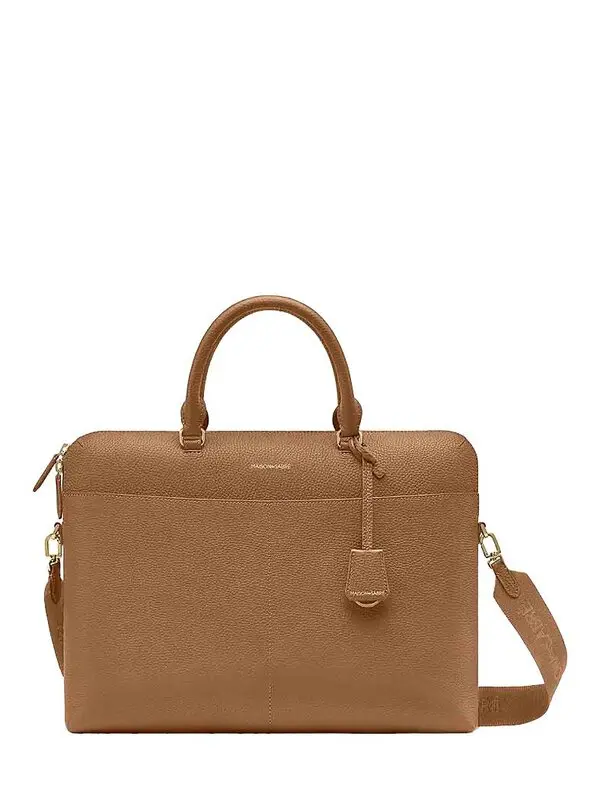 MAISON DE SABRE Leather Laptop Bag - Sandstone Brown