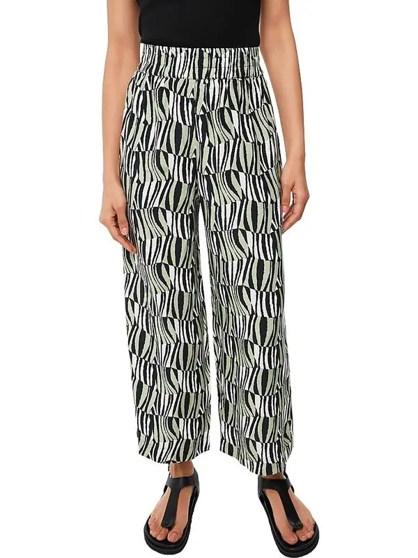 Whistles Checker Board Tiger Print Trousers - Multicolor