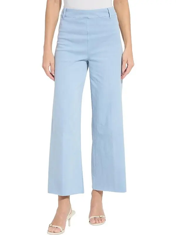 Lyssé Erin High-rise Wide Leg Denim Jeans - Antique Wash Chalk Blue