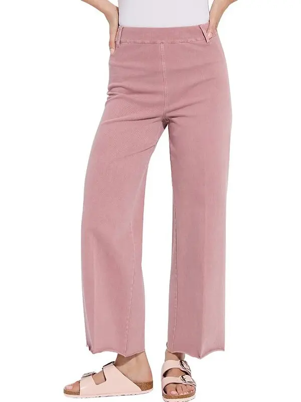 Lyssé Erin High-rise Wide-leg Jeans - Antique Wash Mauve