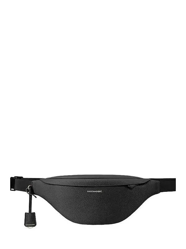 MAISON DE SABRE Leather Sling Bag - Black Caviar