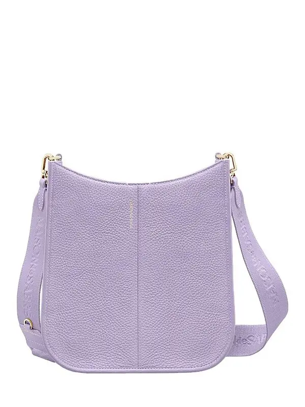 MAISON DE SABRE Leather Saddle Crossbody Bag - Lavender Purple