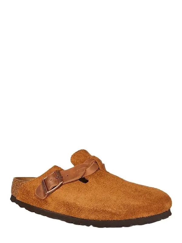 BIRKENSTOCK Boston Braid Buckle Clogs - Brown