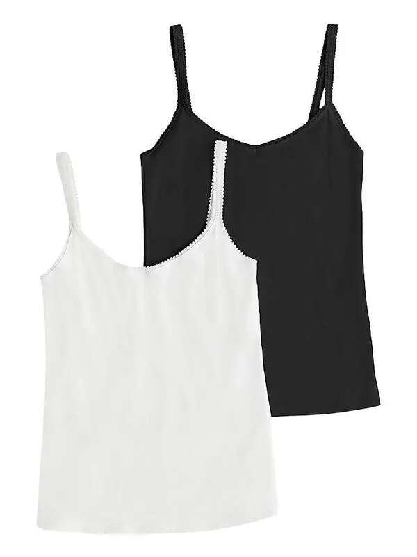 ON GOSSAMER Cabana Reversible Camisoles Pack Of 2 - Black/white