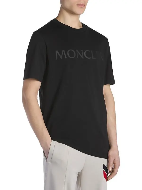 Moncler Cotton Logo Tee - Black
