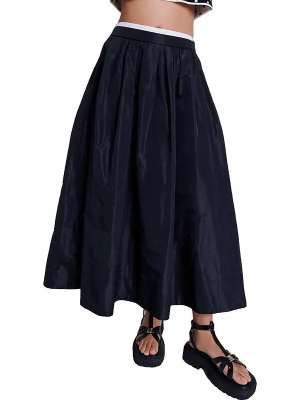Maje Juraly Midi Skirt - Black