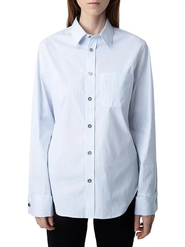 Zadig&Voltaire Taskiza Raye Shirt - Light Blue