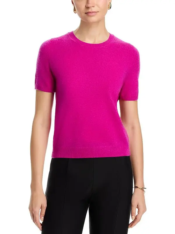 Bloomingdale'S C Exclusive Cashmere Crewneck Sweater - Beet Root