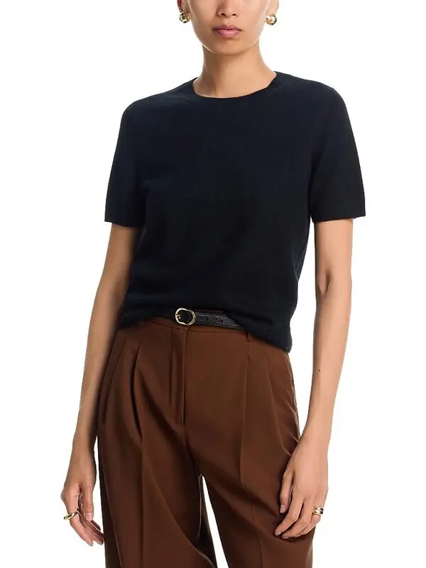 Bloomingdale'S C Exclusive Cashmere Crewneck Sweater - Black