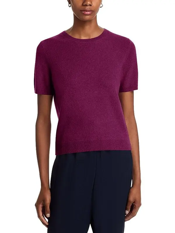 Bloomingdale'S C Exclusive Cashmere Crewneck Sweater - Boysenberry