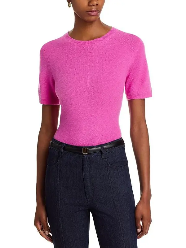 Bloomingdale'S C Exclusive Cashmere Crewneck Sweater - Fruit Punch