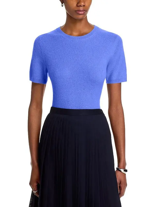 Bloomingdale'S C Exclusive Cashmere Crewneck Sweater - Hydrangea Blue