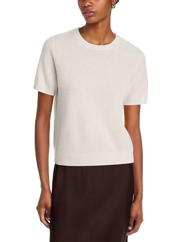 Bloomingdale'S C Exclusive Cashmere Crewneck Sweater - Ivory